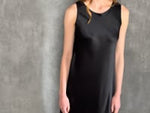 Síoda Silk Slip Opera Dress in Black | Made in Ireland – Madigan Cashmere
